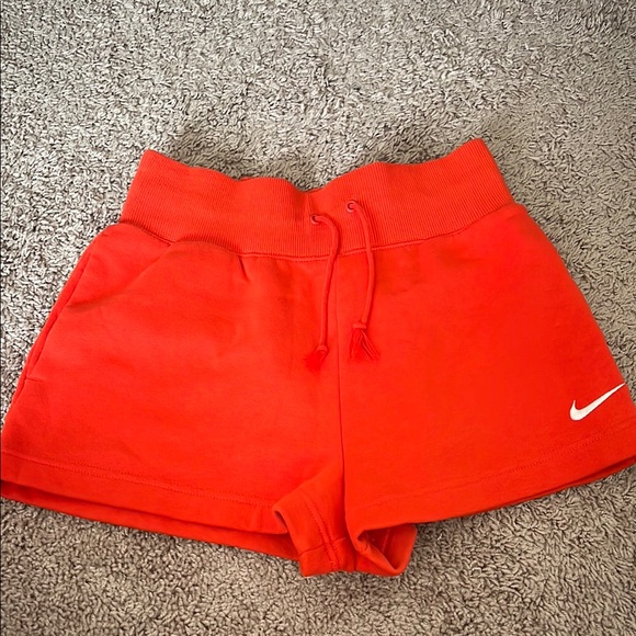 Nike | Shorts | Nike Red Athletic Shorts With Adjustable Fit | Poshmark